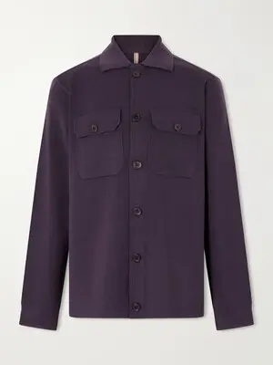 Orlebar Brown Brigg Merino Wool Overshirt - Brown