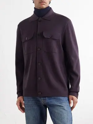 Orlebar Brown Brigg Merino Wool Overshirt - Brown