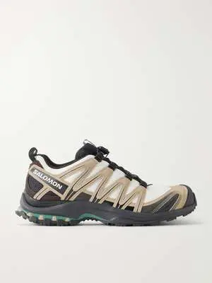 SALOMON Xa Pro 3d Rubber-trimmed Mesh Sneakers - White