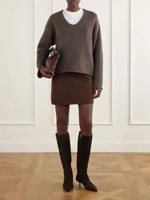 AeydĒ Sabrina 35 Suede Knee Boots