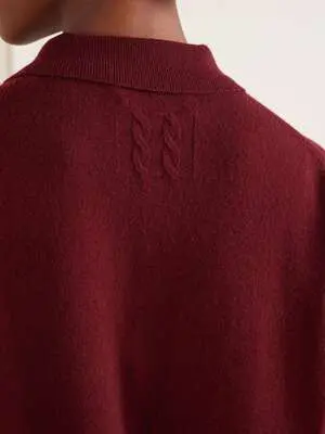 NILI LOTAN Jovan Cashmere Polo Sweater