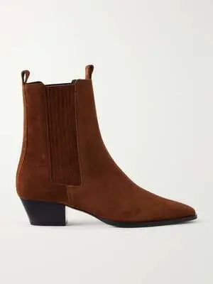 AeydĒ Agata 40 Suede Ankle Boots - Tan
