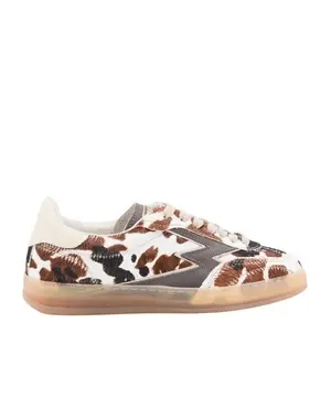 MOA MASTER OF ARTS Moaconcept Cow Printed Club Lace-up Sneakers - Nude