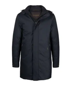 MOORER Long-sleeved Hooded Cotton Suit - Black