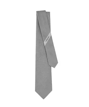 FERRAGAMO Cotton And Silk Piquet Tie