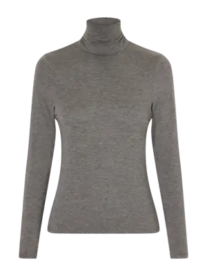 NILI LOTAN Keria Stretch-jersey Turtleneck Top - Gray