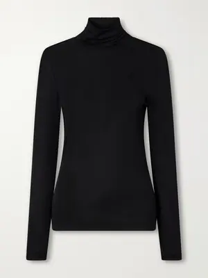 AGOLDE Delphi Ribbed Turtleneck T-shirt - Black