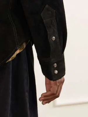 Ralph Lauren Willett Paneled Suede Jacket