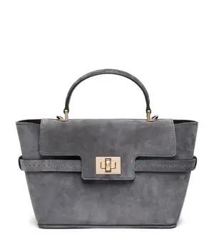 Max Mara Suede Margaux Top-handle Bag