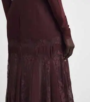 Zimmermann Silk Valiant Panelled Maxi Skirt - Brown