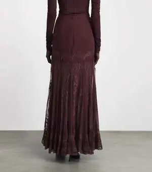 Zimmermann Silk Valiant Panelled Maxi Skirt - Brown