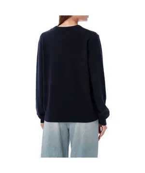 Extreme Cashmere Round-neck And Long-sleeved Sweater - Black