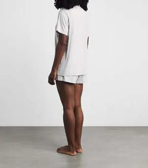 SKIMS Sleep Short-sleeve Pyjama Set - Grey