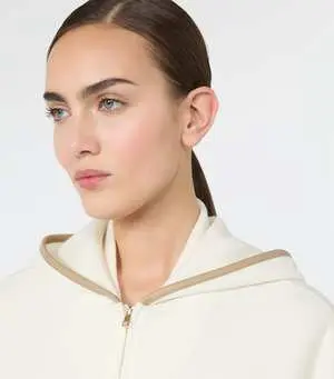 Max Mara Virgin Wool-blend Zip-up Hoodie
