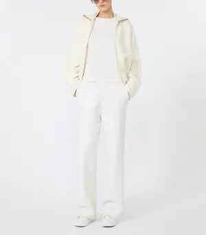 Max Mara Virgin Wool-blend Zip-up Hoodie