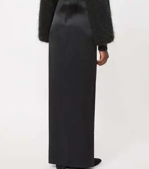 Max Mara Silk Gathered Maxi Skirt