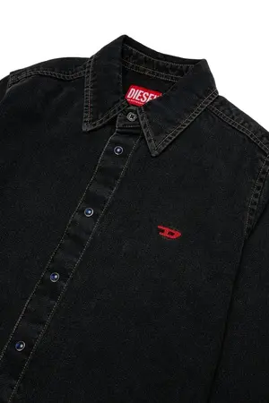 DIESEL® Embroidered-logo Denim Shirt