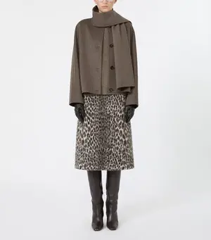Max Mara Virgin Wool Scarf-neck Jacket