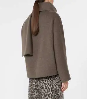 Max Mara Virgin Wool Scarf-neck Jacket