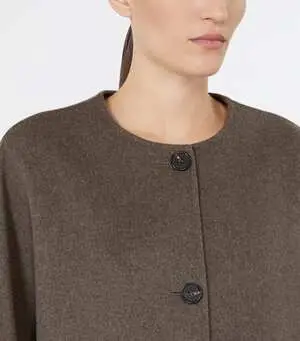 Max Mara Virgin Wool Scarf-neck Jacket