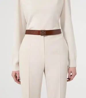 Max Mara Leather Monogram Belt