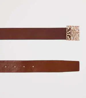 Max Mara Leather Monogram Belt
