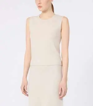 Max Mara Virgin Wool-cashmere Knitted Top