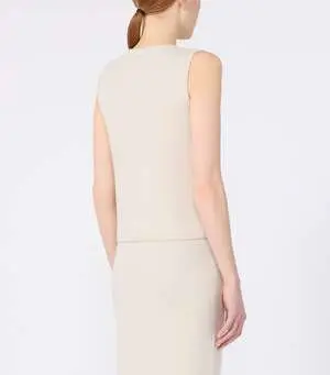 Max Mara Virgin Wool-cashmere Knitted Top