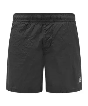 Stone Island Compass Patch Swim Shorts - Black