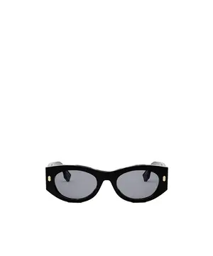 Fendi Oval Frame Sunglasses - Black