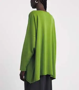 Eskandar Cashmere Crew Neck Sweater - Green