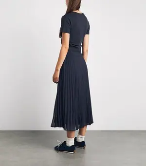 Claudie Pierlot Trompe-l'œil Bi-material Midi Dress