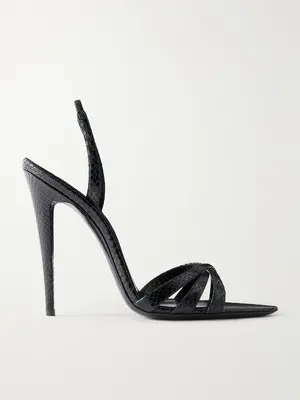 Saint Laurent SAINT LAURENT Kate Slingback Sandals Black