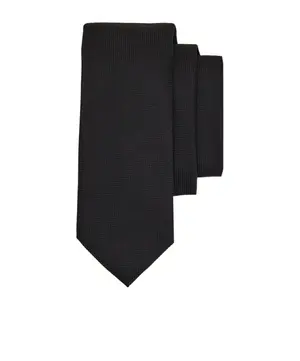 FERRAGAMO Jacquard Tie - Black