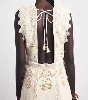 Johanna Ortiz Crochet Grace In The Open Fields Maxi Dress