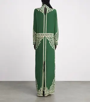 Johanna Ortiz Silk Windborne Tunic Maxi Dress