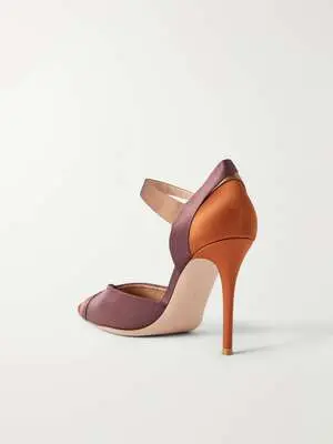 GIANVITO ROSSI 95 Crepe-satin Pumps