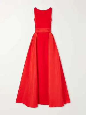 Carolina Herrera Silk-faille Gown - Red