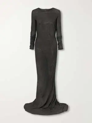 Rick Owens Cotton-mesh Gown