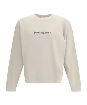 Off-White Script Arrow Skate Crewneck Sweatshirt - White