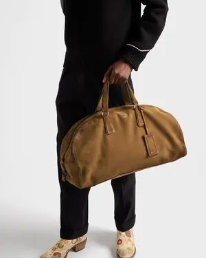 Prada Suede Duffle Bag