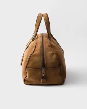 Prada Suede Duffle Bag