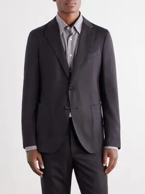 SLOWEAR Incotex Wool-blend Flannel Suit Jacket