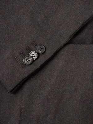 SLOWEAR Incotex Wool-blend Flannel Suit Jacket