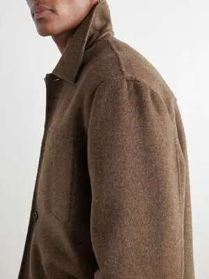 Hartford Dary Wool-blend Felt Blouson Jacket