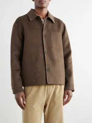 Hartford Dary Wool-blend Felt Blouson Jacket