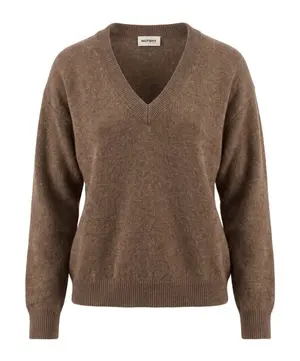 NOTSHY V-neck Sweater - Brown