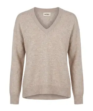 NOTSHY V-neck Sweater - Nude