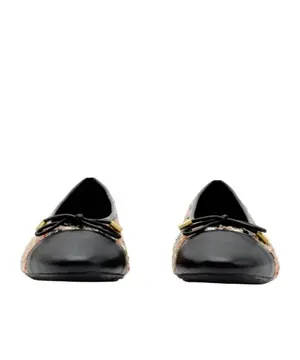 Burberry Check Boucle Highgate Ballerinas