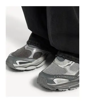 Balenciaga D'orsay Sneaker In Grey/black - Gray/black